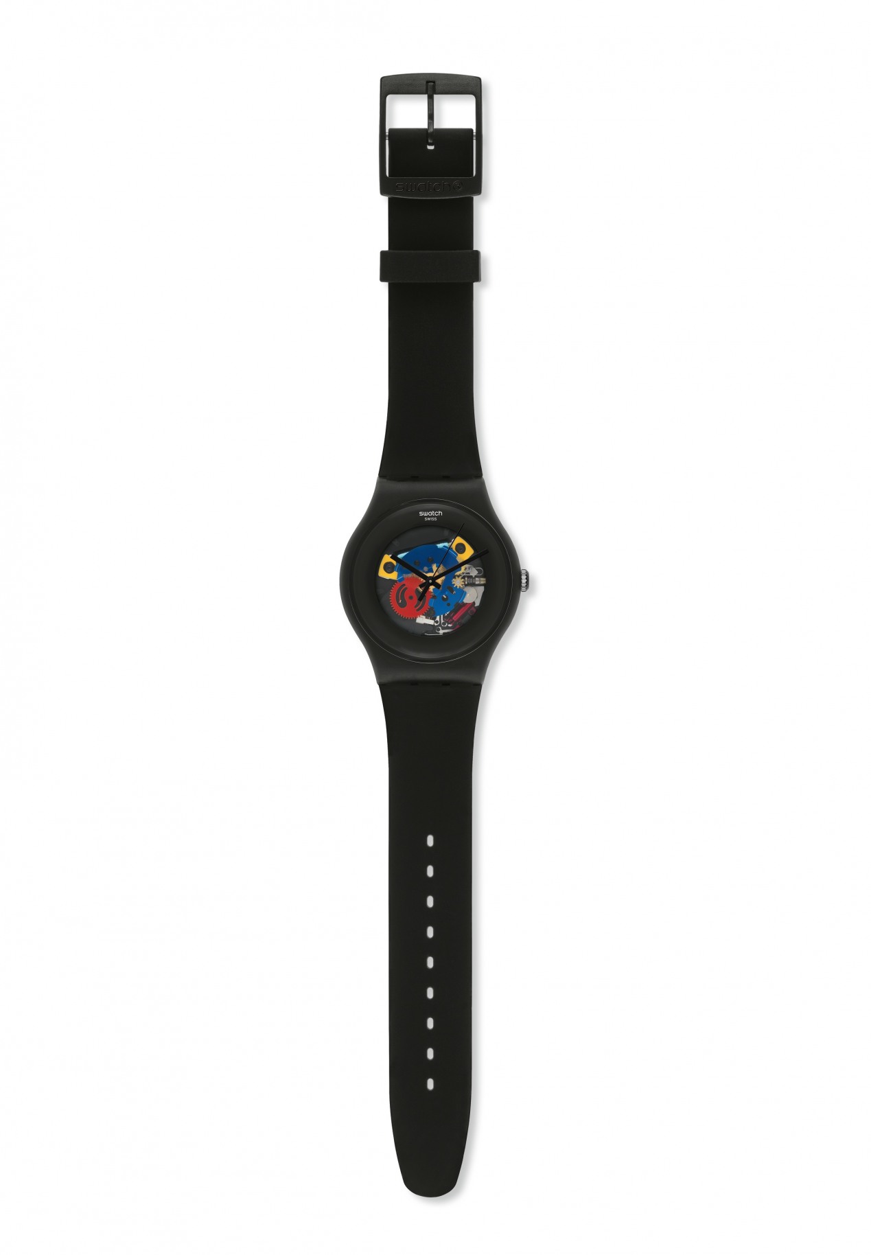 Swatch Black Lacquered Watch SUOB101 nur 63.00